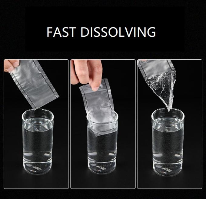 Embossed 3min 100% PVA Dissolvable Plastic Bags